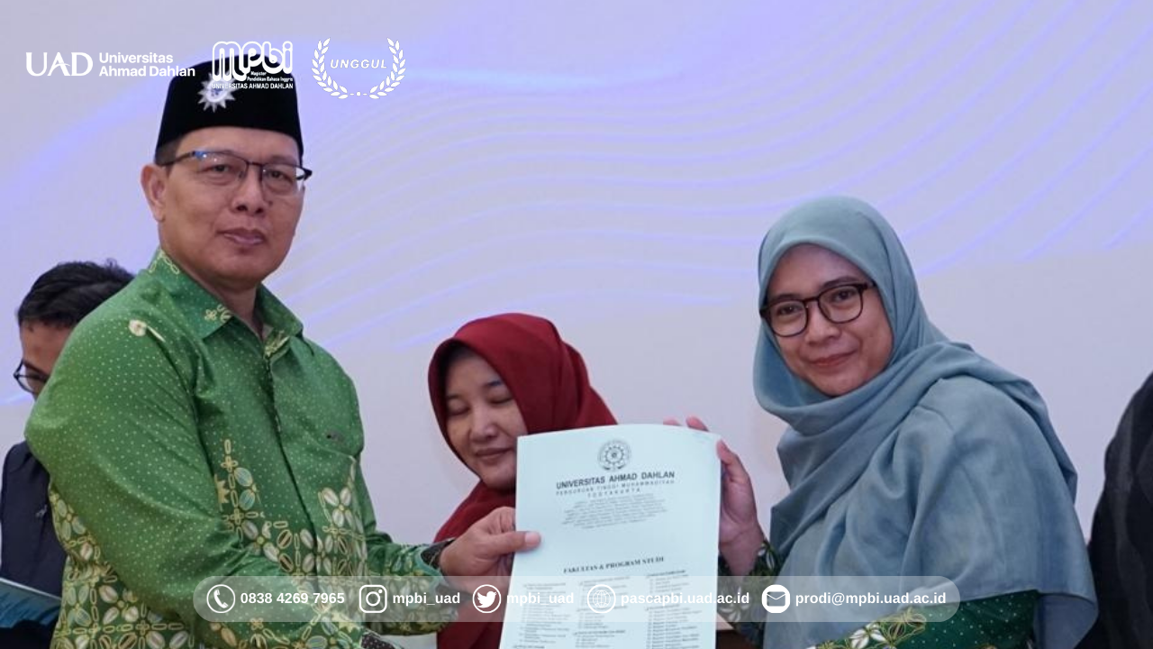 S-2 Pendidikan Bahasa Inggris Raih Dua Penghargaan dari FKIP UAD - Master in English Language ...